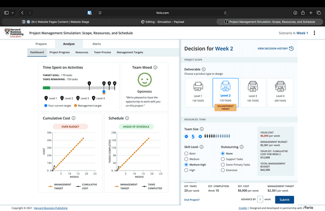 Project Management Simulation