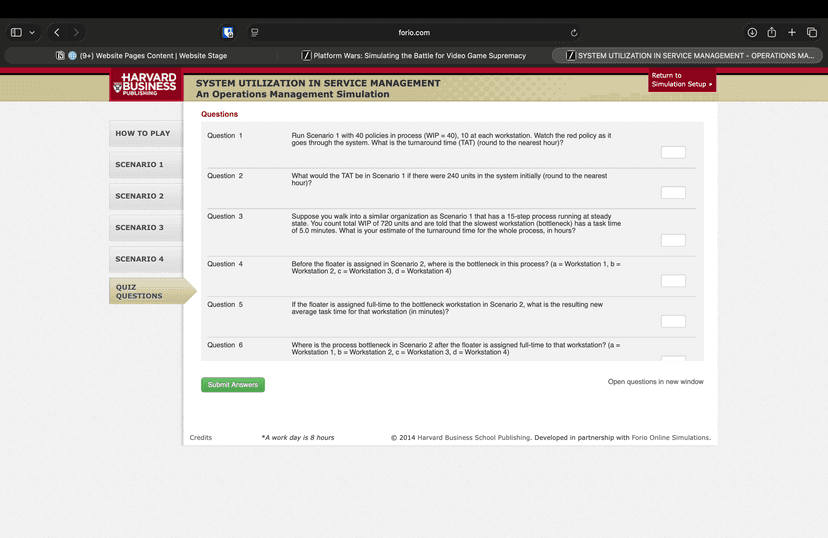 System Utilization in Service Management